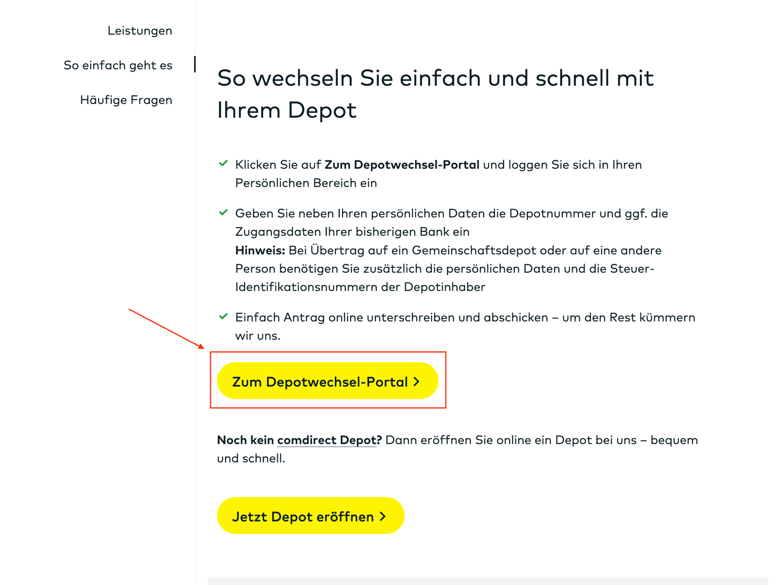 comdirect Depotübertrag: So funktioniert’s Schritt für Schritt ...