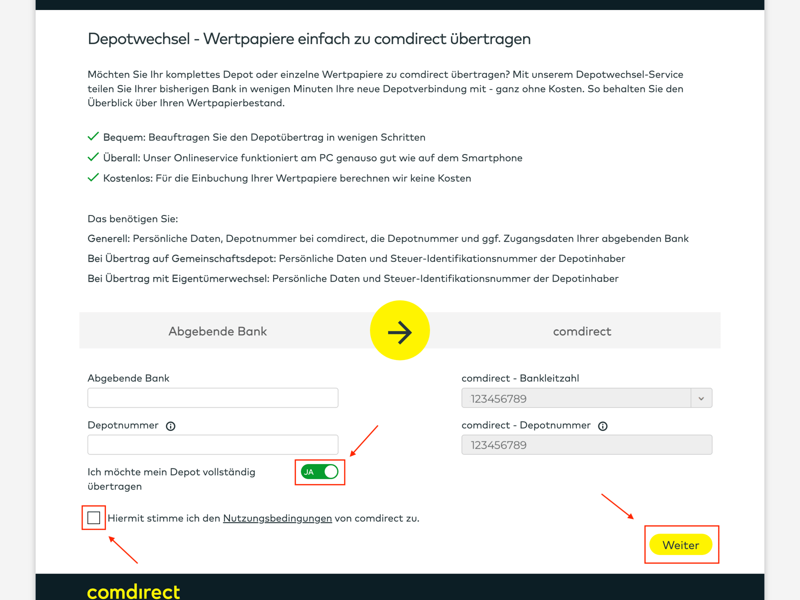 comdirect Depotübertrag: So funktioniert’s Schritt für Schritt ...