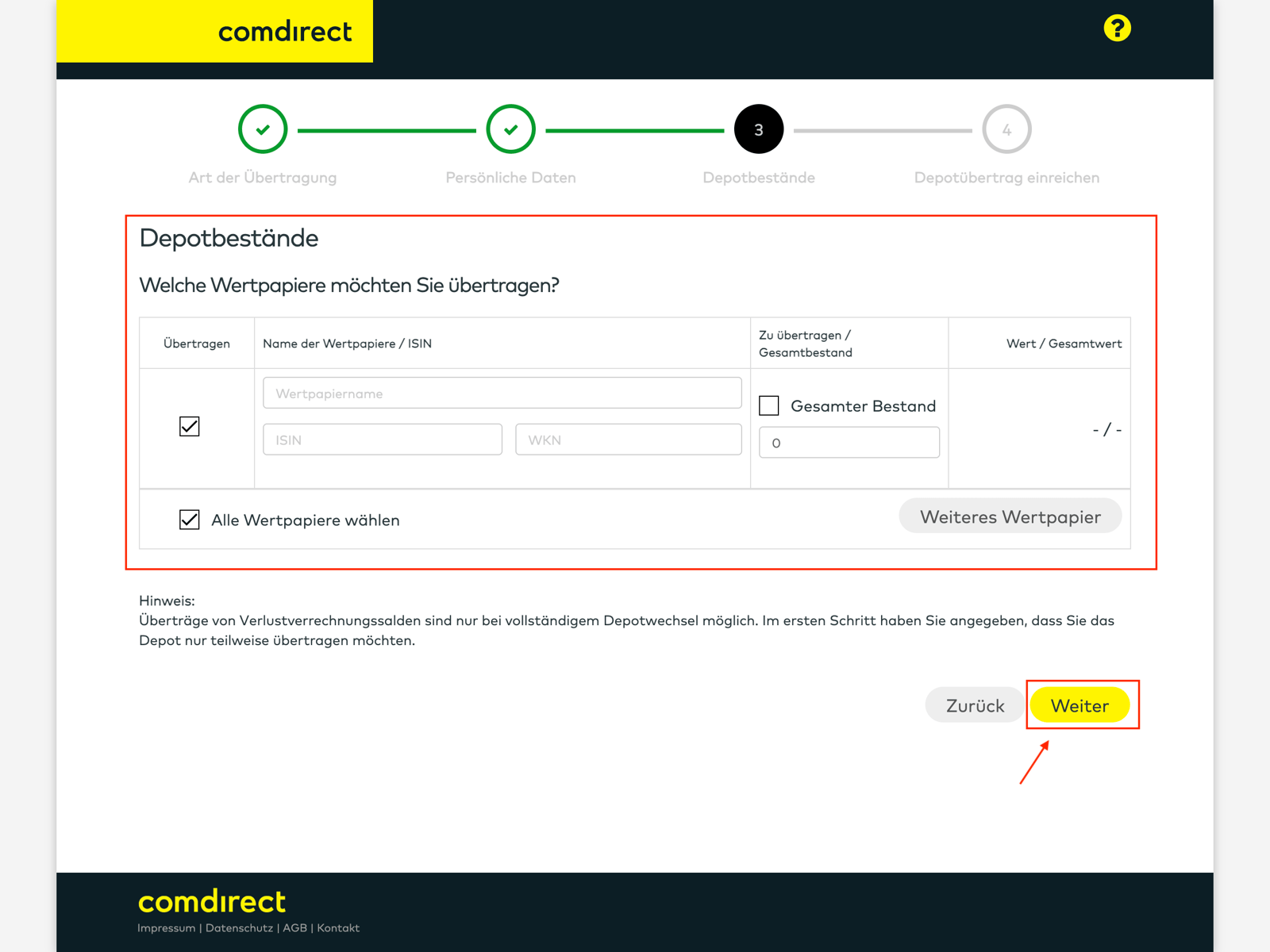 comdirect Depotübertrag: So funktioniert’s Schritt für Schritt ...