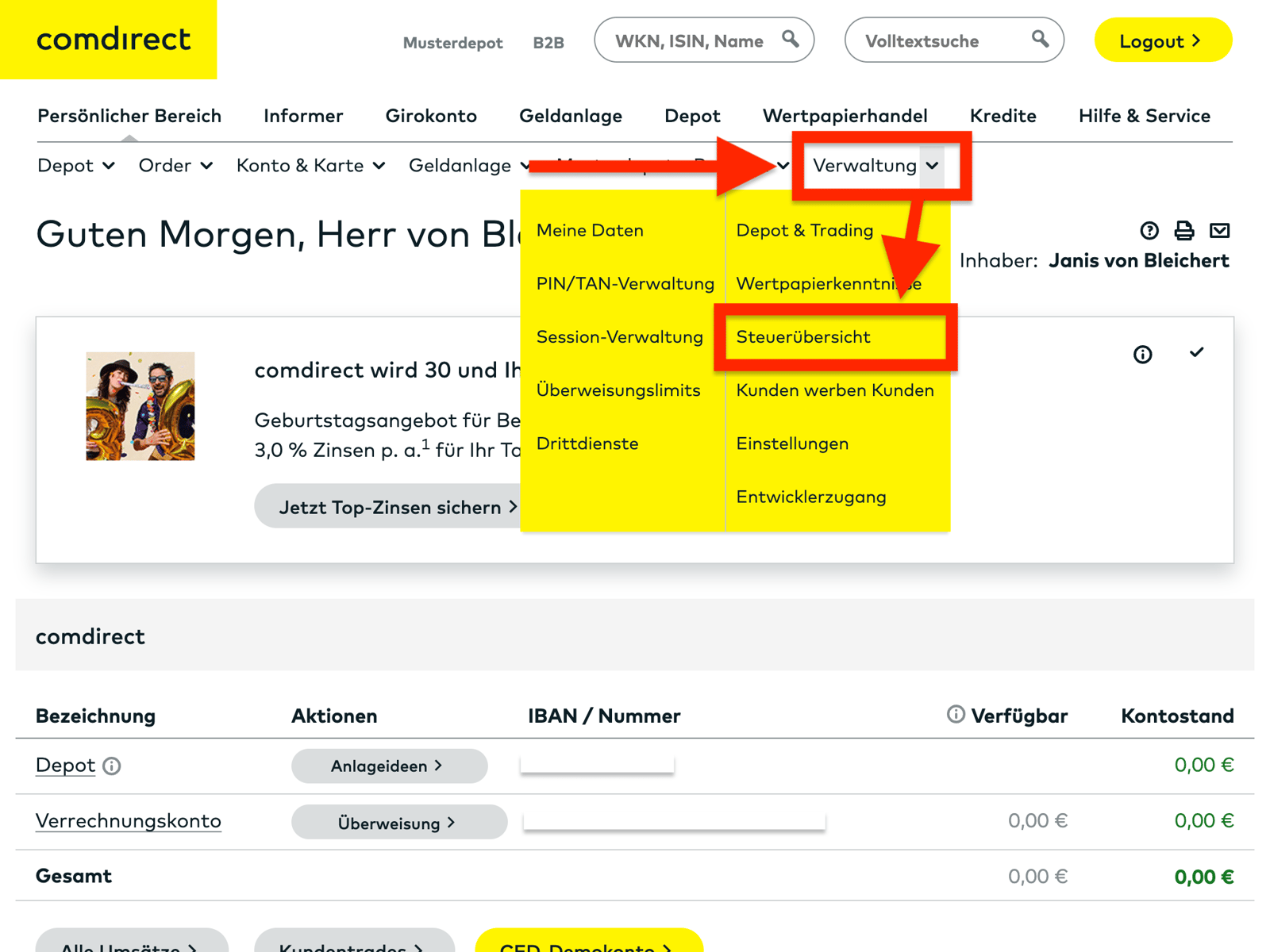 Comdirect Depot Anleitung: Konto eröffnen, Depot übertragen, Sparplan ...