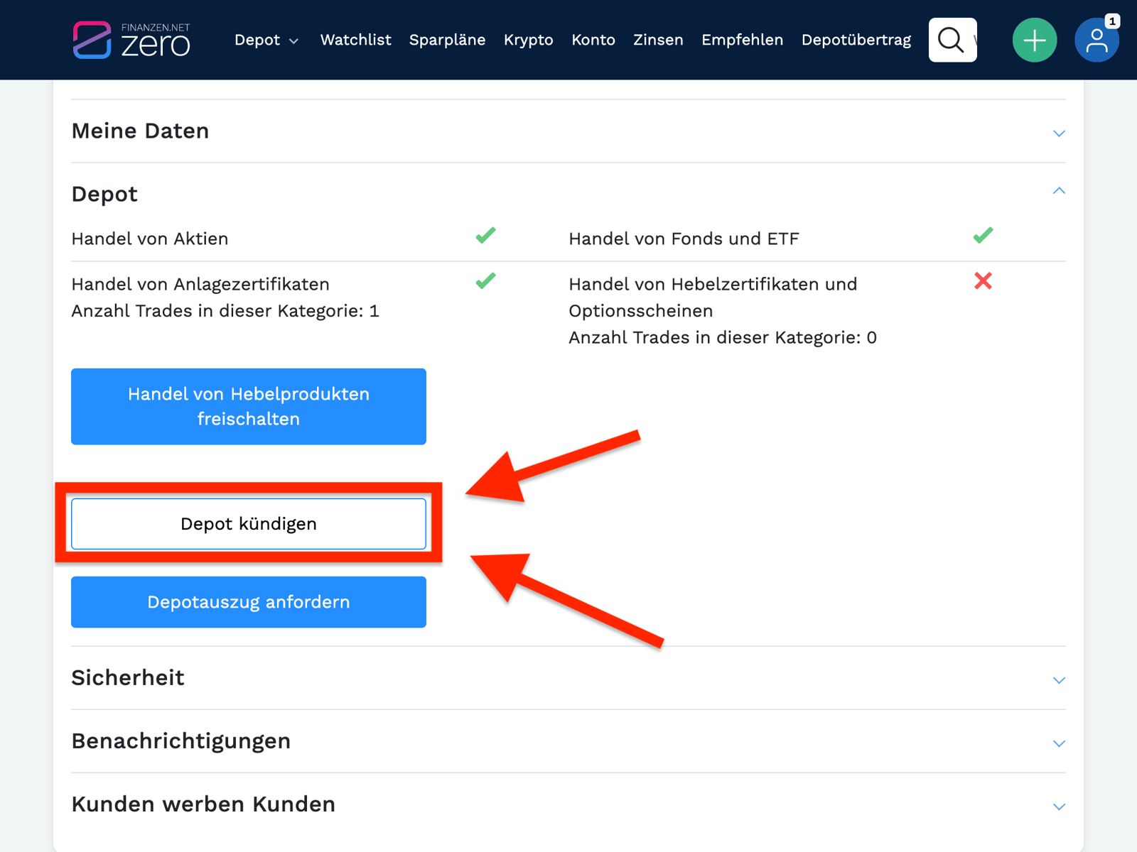 finanzen.net zero Anleitung: Konto eröffnen, Depot übertragen, Sparplan einrichten & mehr ...