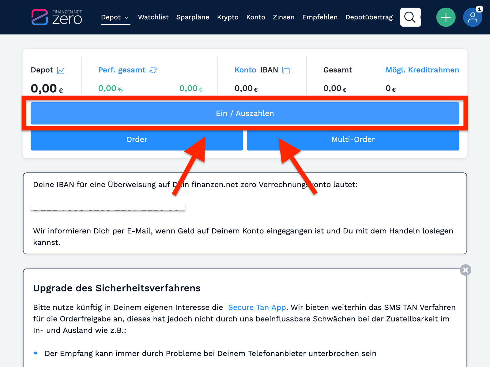 finanzen.net zero Anleitung: Konto eröffnen, Depot übertragen, Sparplan ...