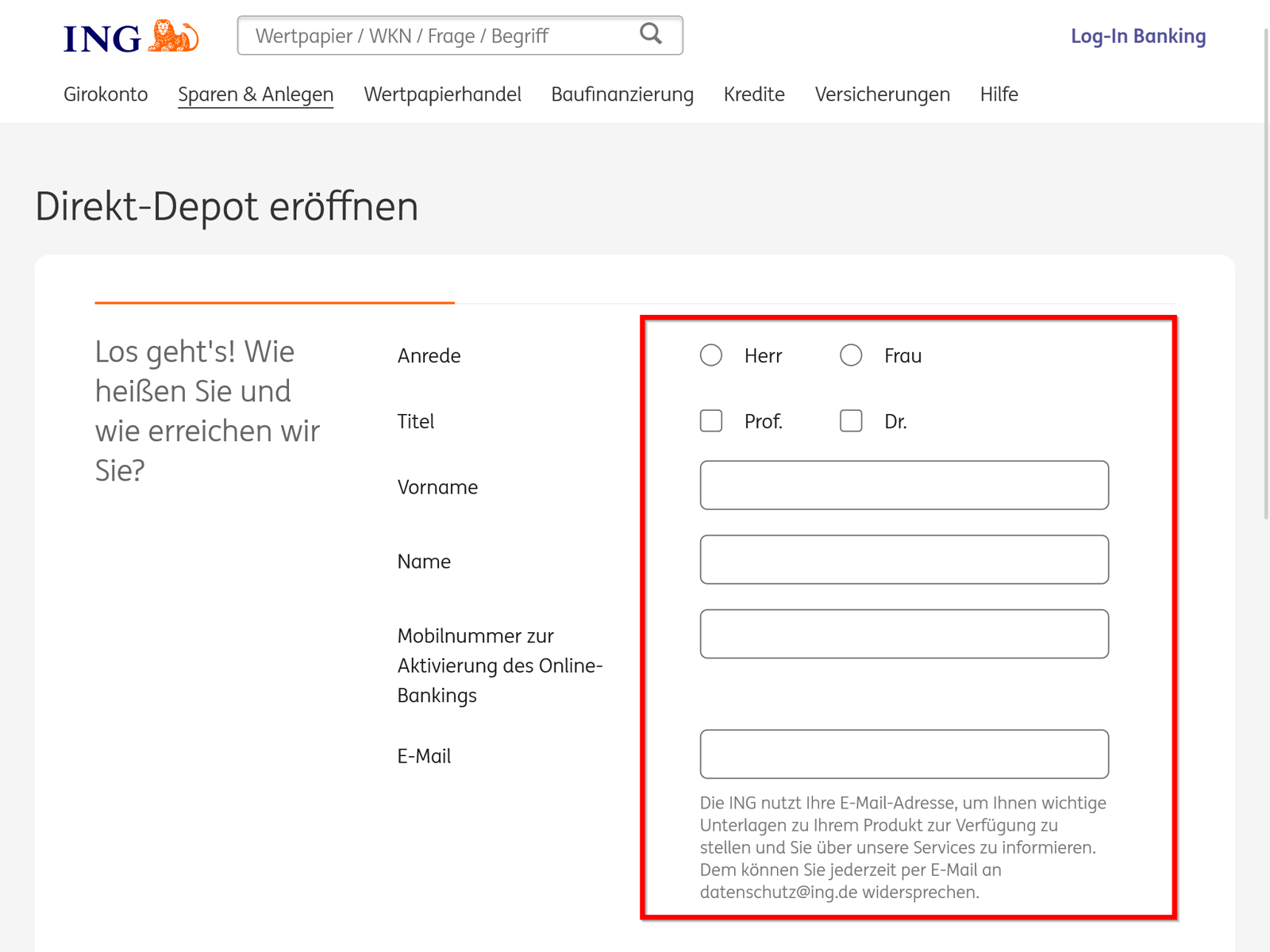 ING Depot Anleitung: Konto eröffnen, Depot übertragen, Sparplan ...